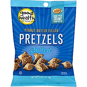 Good Health Peanut Butter Filled Salted Pretzels 5 oz. Bags (3 Bags)