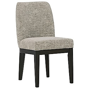 Signature Design by Ashley Burkhaus Dining UPH Side Chair (2/CN), 21"W x 24"D x 36"H, Dark Brown