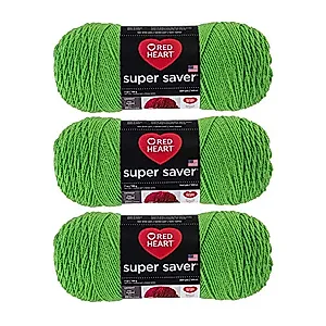 Red Heart Super Saver Yarn-Spring Green