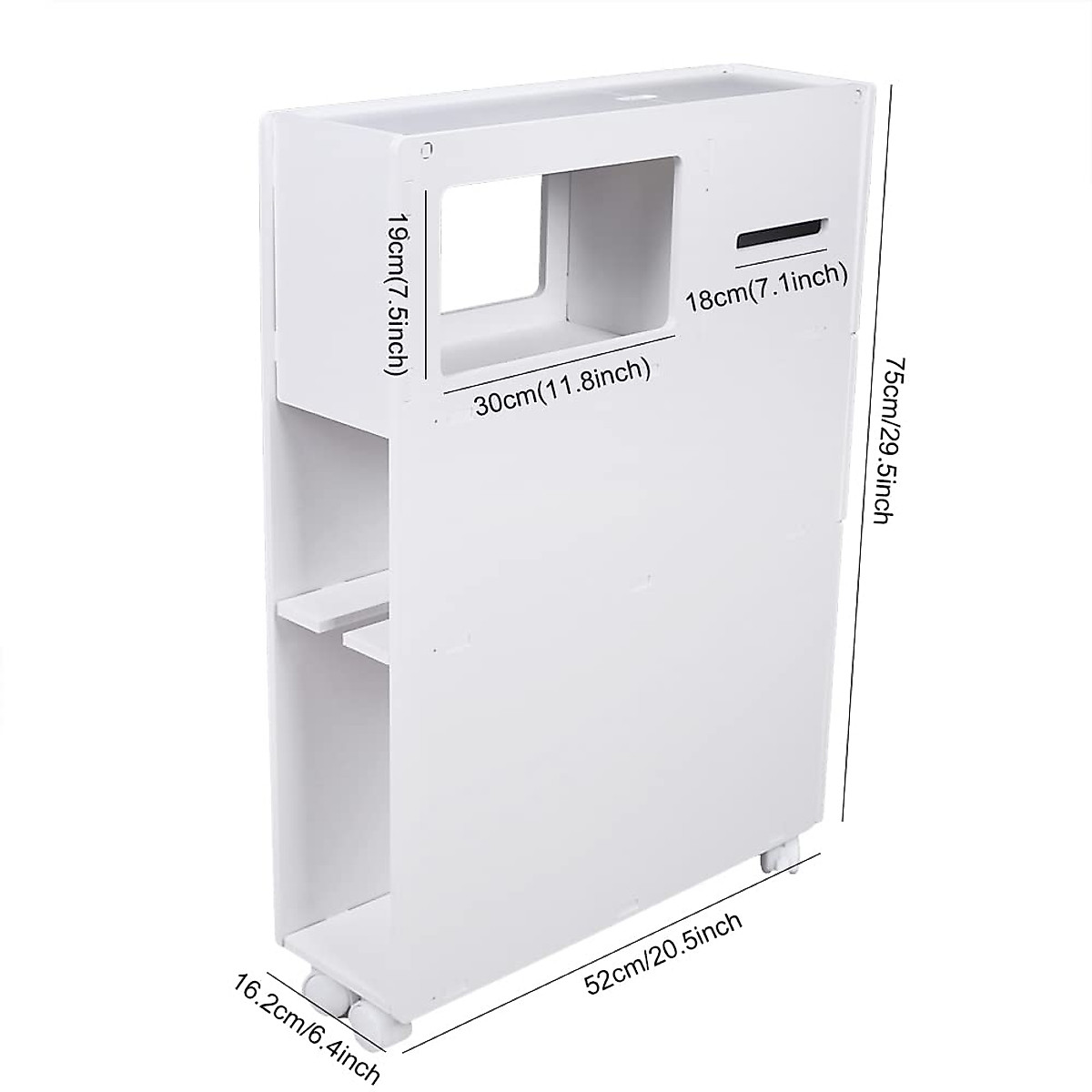 GDAE10 4 Layer Modern Bathroom Floor Shelf Bathroom Floor Cabinet Corner Storage Shelf White Bathroom Shelf Multifunctional Bathroom Storage Rack