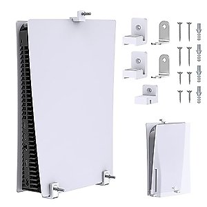Klipdasse Wall Mount for PS5 Accessories, Mini Stand Compatible with Playstation 5 Disc & Digital