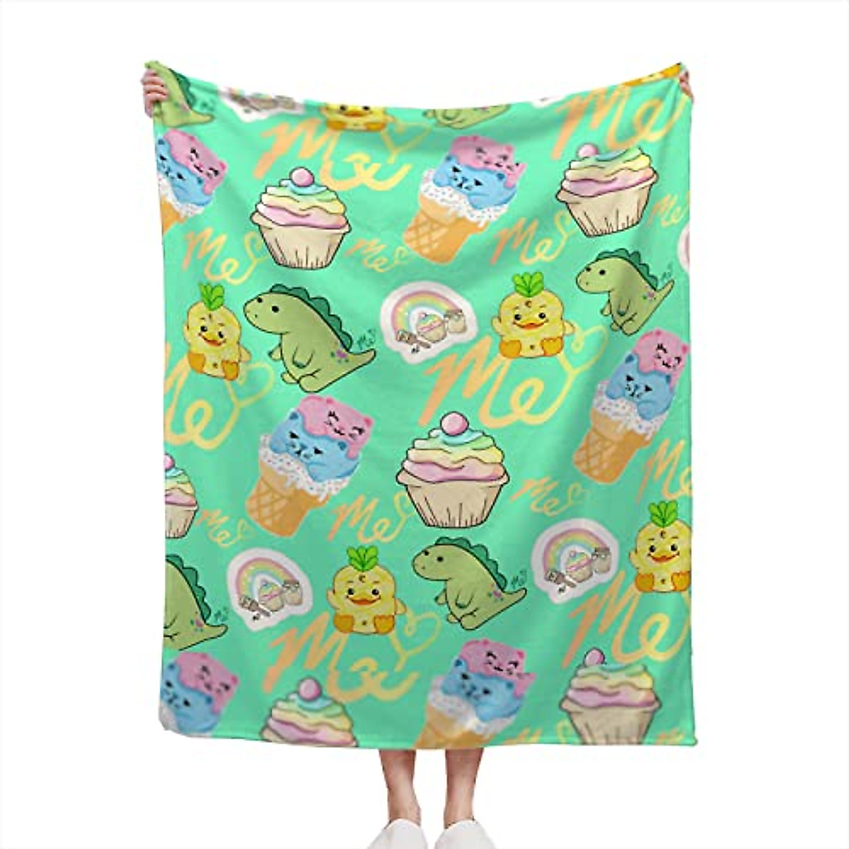 Cartoon Blankets Winter Warm Soft Blanket Throw for Bedroom Sofa Chair Lightweight Home Decor Travel Blanket 50*60inch（153CM*127CM）
