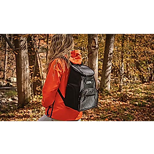 RTIC Lightweight Backpack Cooler, Black, 15 Can, Portable Insulated Bag, for Men & Women, Great for Day Trips, Picnics, Camping, Hiking, Beach, or Park