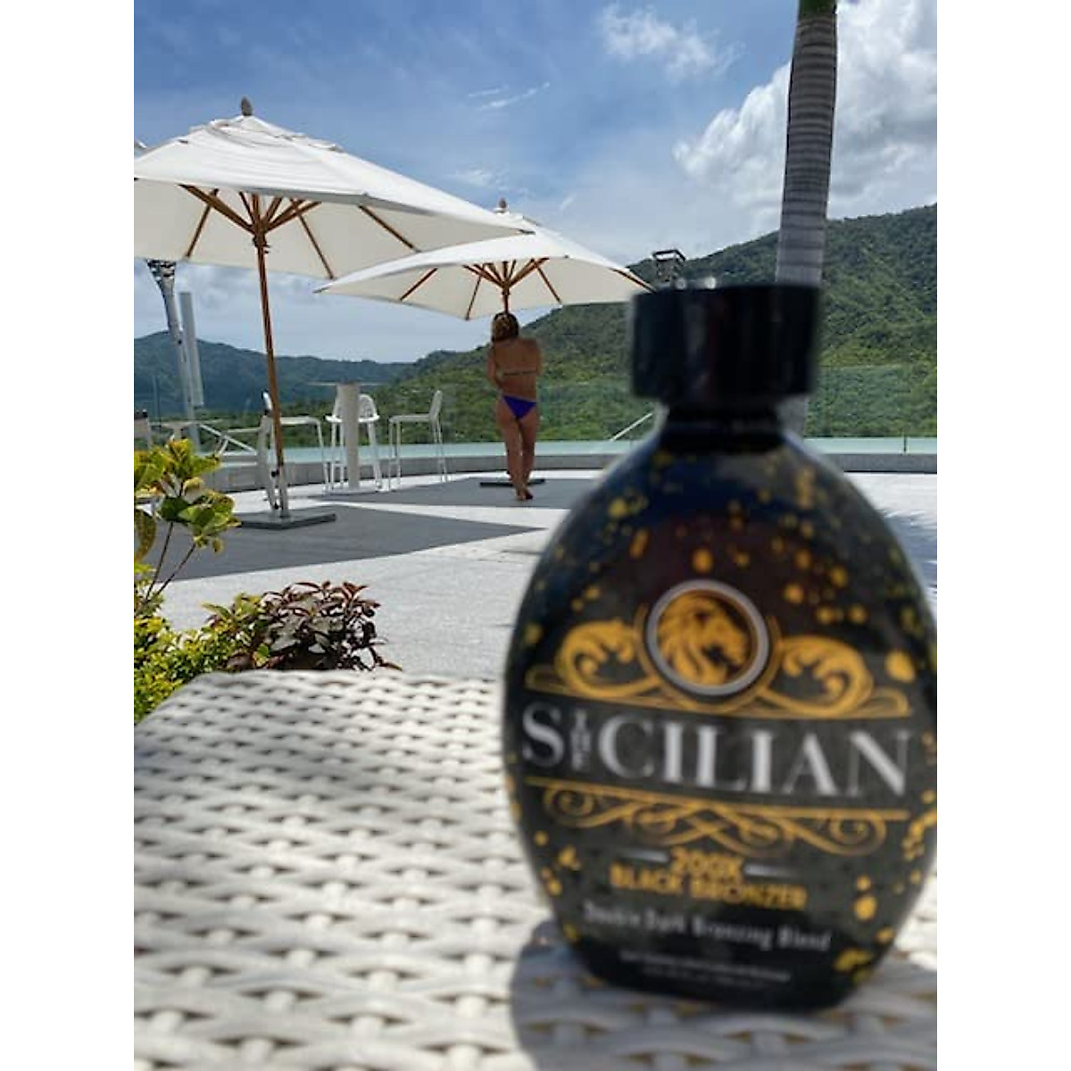 The Sicilian 200X Black Bronzer Dark Tanning Lotion Indoor Tanning Beds & Outdoor Bronzing Sun Tan Lotion