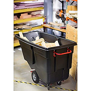 Rubbermaid 1314 Utility Duty 1 Cu. Yard Tilt Truck, 72-1/4"L x 33-1/2"W x 43-3/4"H
