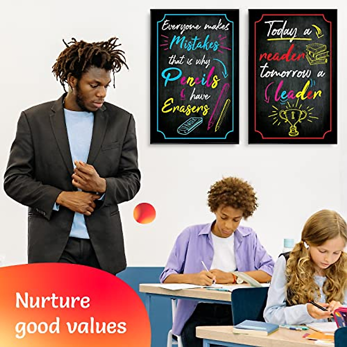 Classroom Posters, Positive Posters For Classroom, Inspirational Posters, Motivational Posters, Office Posters, Motivational Posters For Classroom, Inspirational Quotes Wall Art Set Of 10 Prints 11x17in