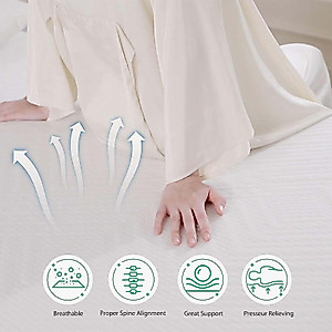 King Size Mattress, 8 inch Cooling-Gel Memory Foam Mattress in a Box, Fiberglass Free, Breathable Bed Mattress for Cooler Sleep Supportive&Pressure Relief, Medium Firm, CertiPUR-US Certified (King)