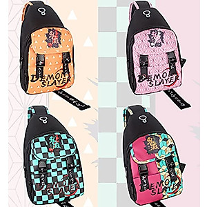 Anime Cosplay Shoulder Bag,Hashibira Inosuke Students Bookbag Backpack School Bag Daypack