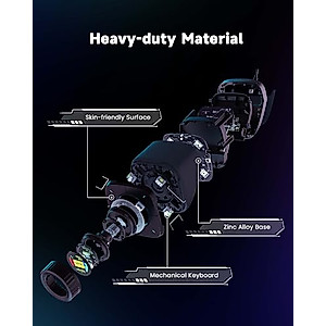 Cololight Studio Controller Keyboard like OBS, Twitch, ​YouTube COLO PLAY Programmable Gaming Keyboard with RGB Lighting, Performance Monitor, Desktop Media Controller for PC/MAC (Black)