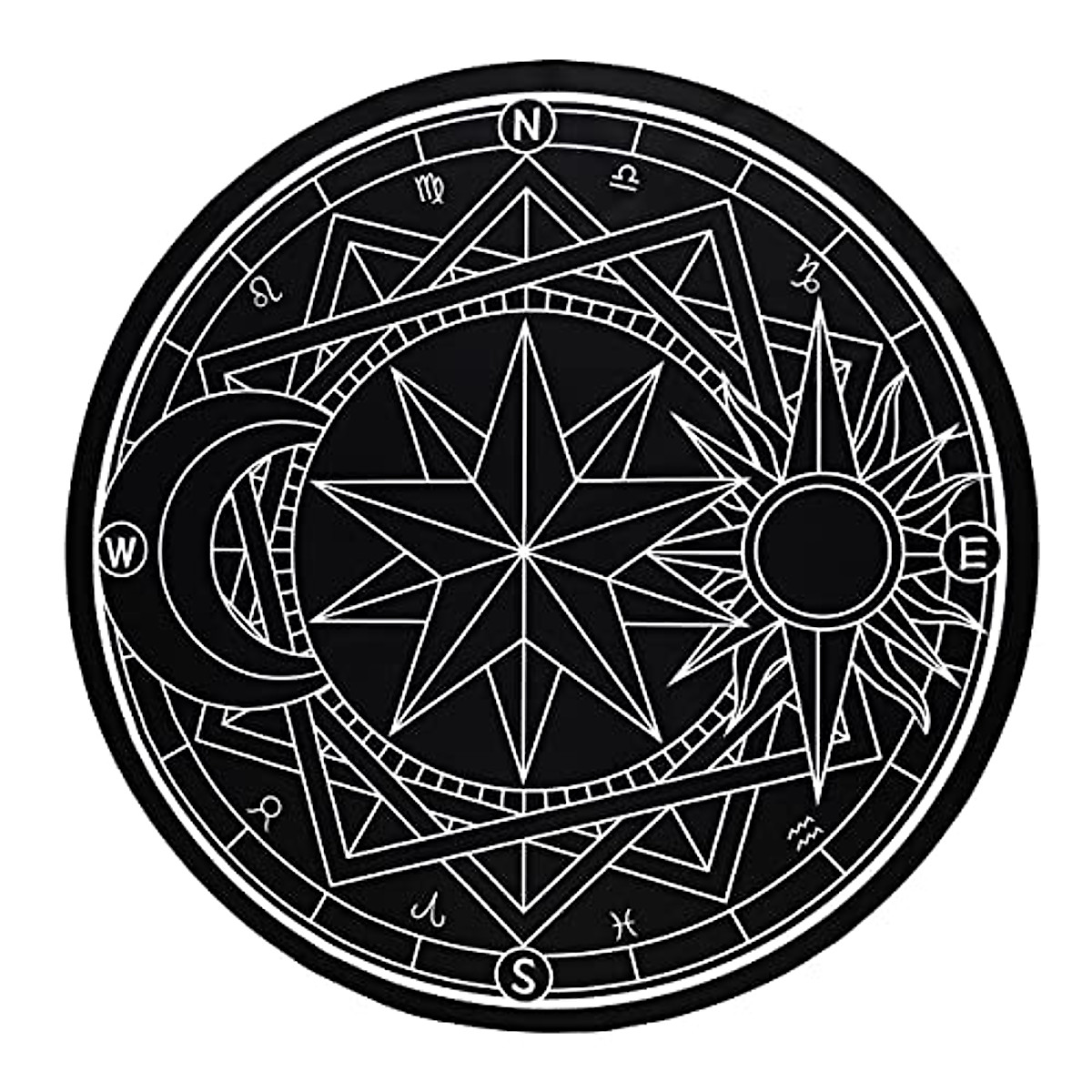 Homcomoda Gaming Chair Mat for Hardwood Floor Anti-Slip Round 47 Inch Floor Protector Low-Pile Computer Chair Mat for Office Gaming Room Home Decor