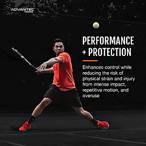 Vibration Dampening Tennis Racket Grip Tape – Advanced Polymer Technology – Dampens Frame Vibration – Simple Adhesive-Free Installation – Optimize Response and Control by VT Advantec