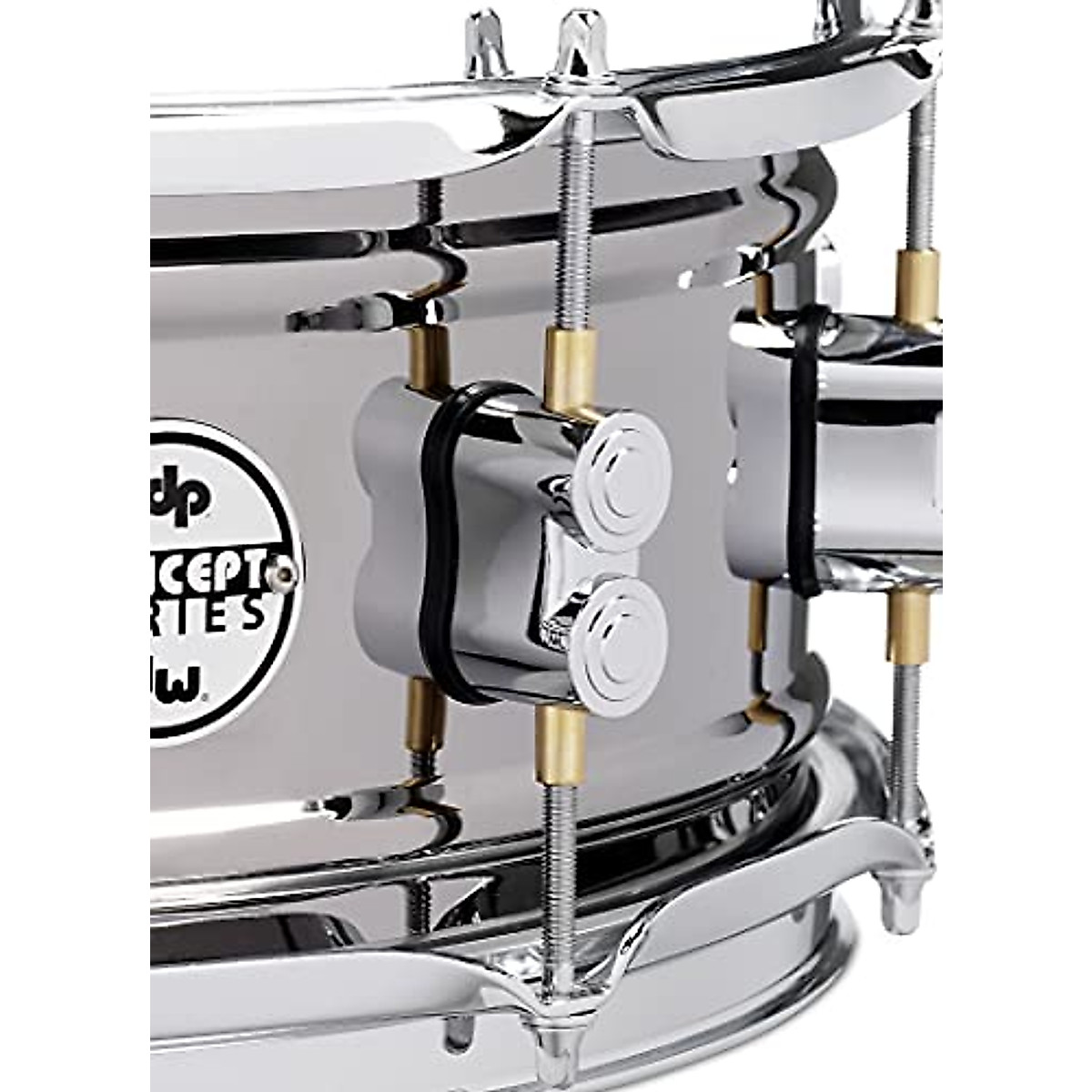Pacific Drums Concept Series Black Nickel Over Steel Snare Drum, 6.5"X14" (PDSN6514BNCR)
