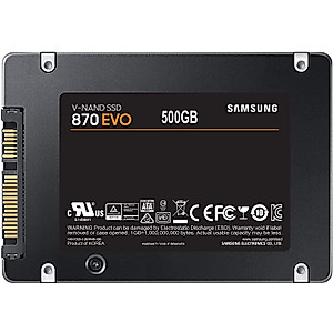 NATIVO HARVEST Sam-Sung 870 EVO SATA III SSD 2.5” / MZ-77E500B / Internal Solid State Hard Drive, Upgrade PC or Laptop Memory and Storage for IT Pros, Creators, Everyday Users (500 GB)