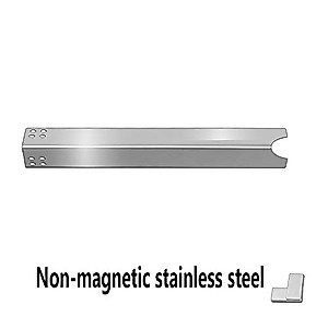 Kalomo Stainless Steel Grill Heat Plates Shield Heat Tent Burner Cover Flame Tamer Flavorizer Bar, BBQ Gas Grill Replacement Parts Heavy Duty for Brinkmann 810-6680-S, 15.0625 x 2.3125 inch, 6-Pack