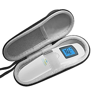 DailyU Hard Carrying Case for Amplim Medical Grade No Touch Forehead Thermometer Black