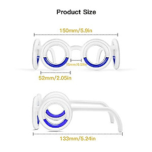NEOISM Anti Motion Sickness Glasses Relieve Carsickness Airsickness Seasickness Glasses Ultra Light Portable Nausea Relief Glasses for Sport Travel No Lens Liquid Glasses for Adults or Kids