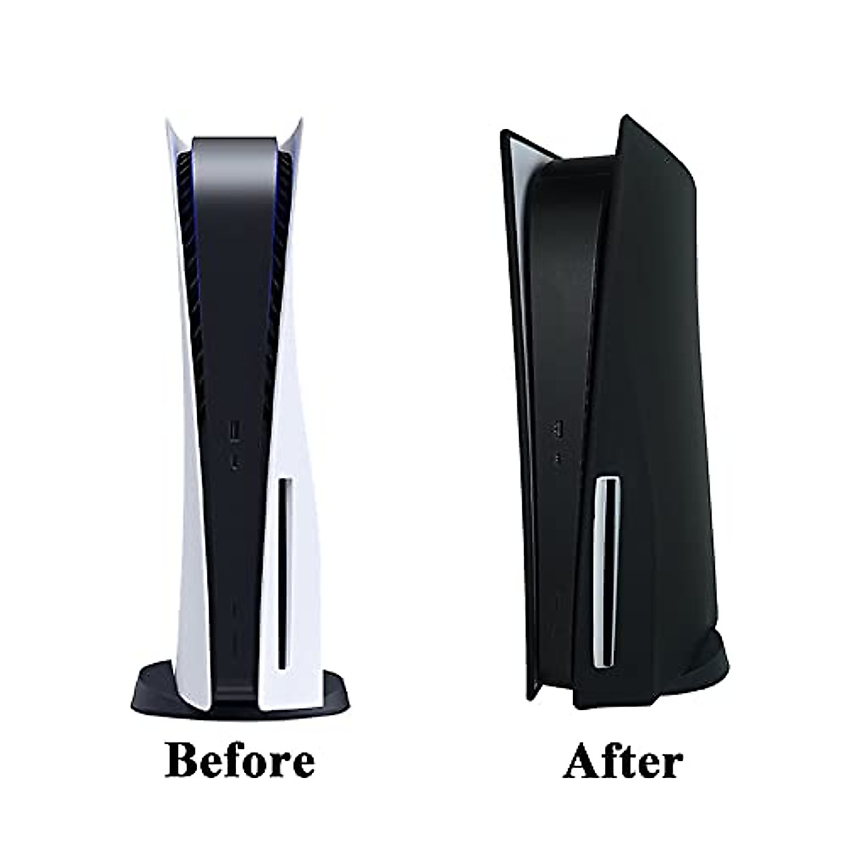 Silicone Skin Cover Compatible for PS5 Console, Anti-Scratch Anti-Dust Waterproof Dustproof Protective Case for Disc/Digital Version (Red Disc Version)