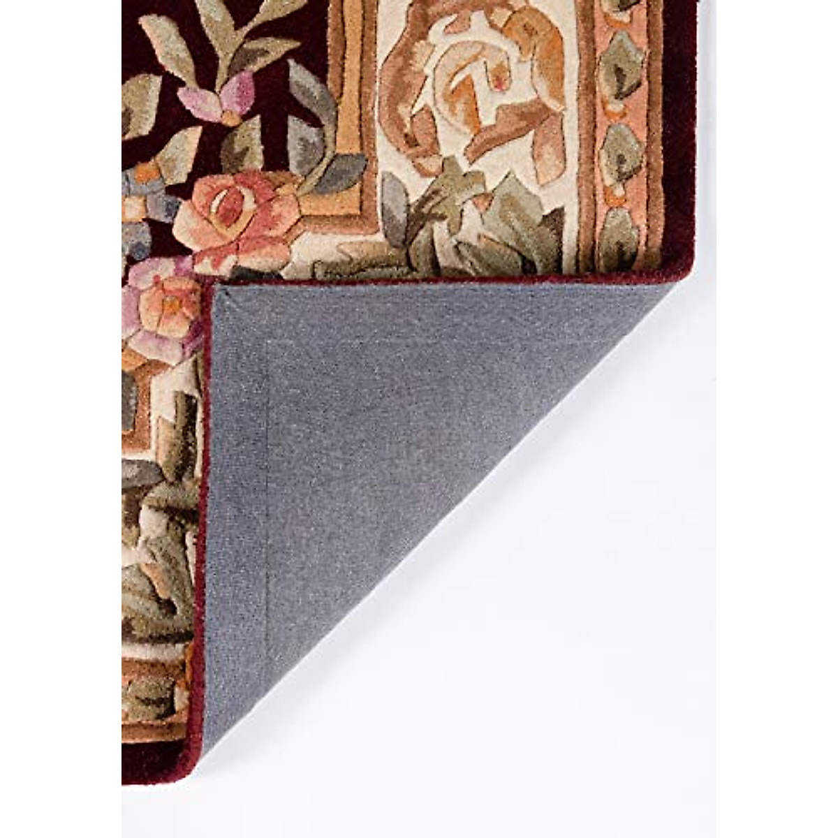 Momeni Harmony India Wool Hand Tufted Traditional Burgundy Area Rug 3'6"" X 5'6""" (HARM2HAI-7BUR3656)