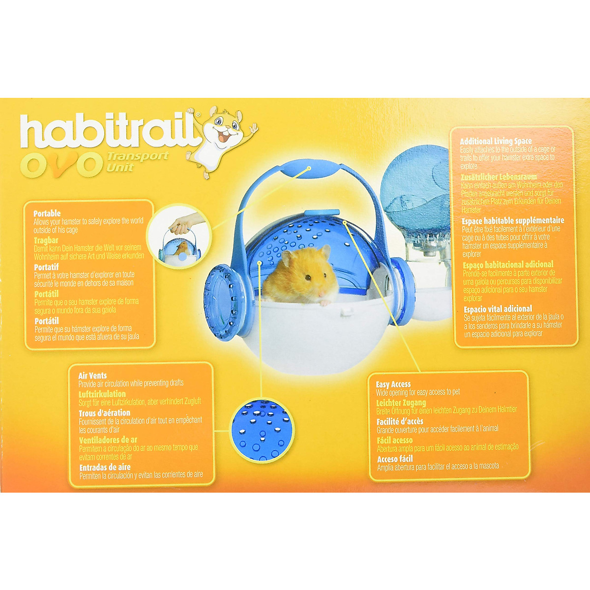 Habitrail OVO Transport Unit for Hamster Cage, Small Animal Habitat, Hamster Accessories