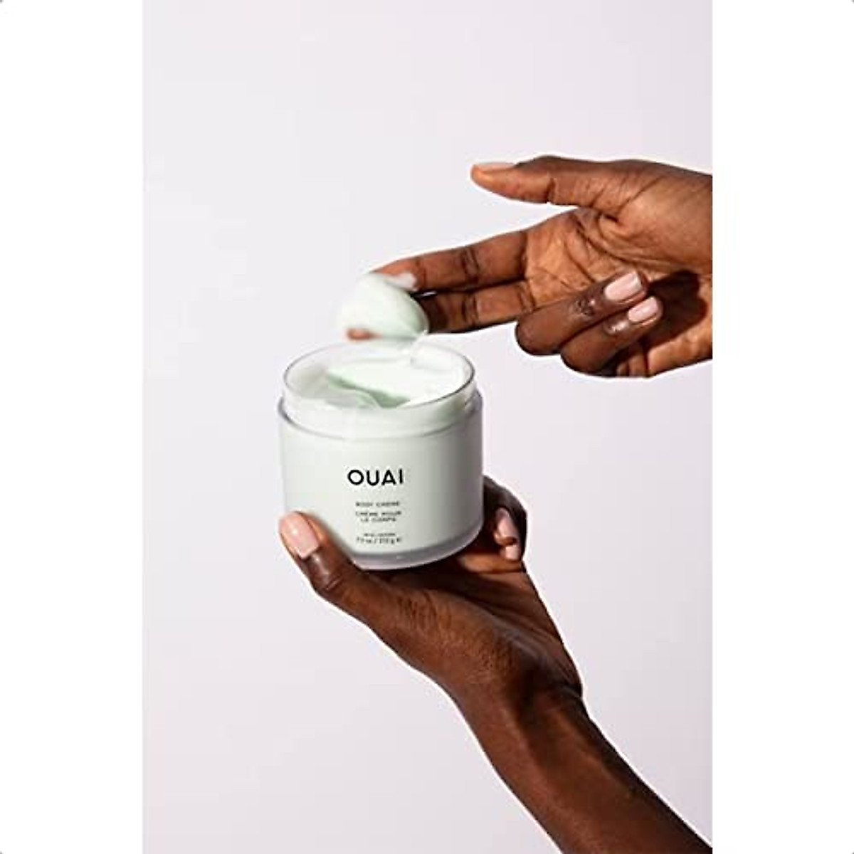 OUAI Body Crème. Super Hydrating Whipped Body Cream Softens Skin and Gives it a Healthy Glow. Cupuaçu Butter, Coconut Oil and Squalane Nurture Skin. Scented with Rose, Violet and Citrus (7.5 oz)