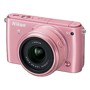 Nikon 1 S1 10.1 MP HD Digital Camera with 11-27.5mm VR 1 NIKKOR Lens (Pink)