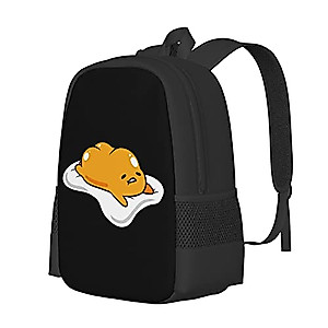 Gudetama_Cute Bag Backpack School Bag Adjustable Large Capacity Leisure Bags Unisex