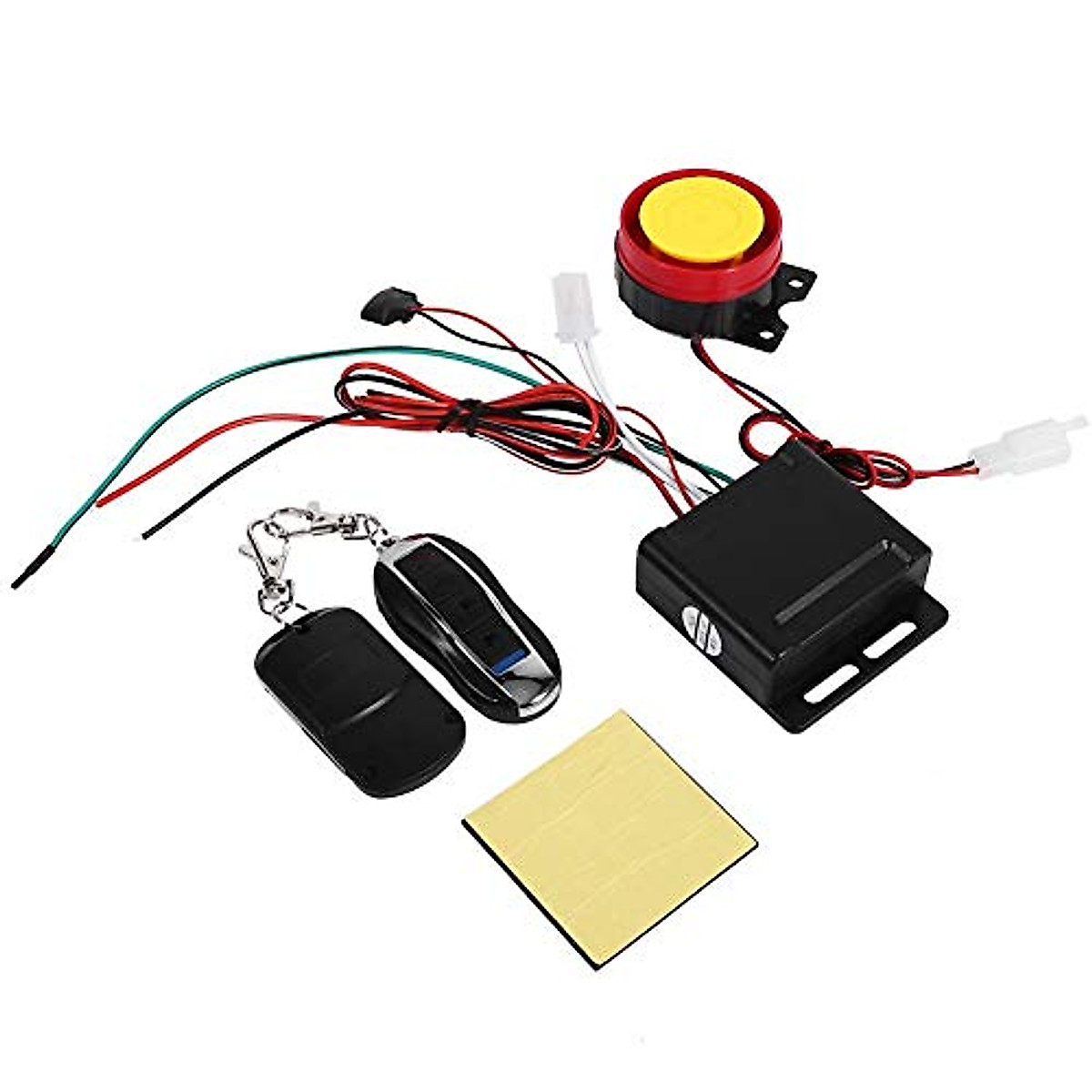 Motorcycle Alarm System Anti Theft, 12V Motorcycle Alarm with Remote Car Alarm System Remote Control Remote Engine Start Arming