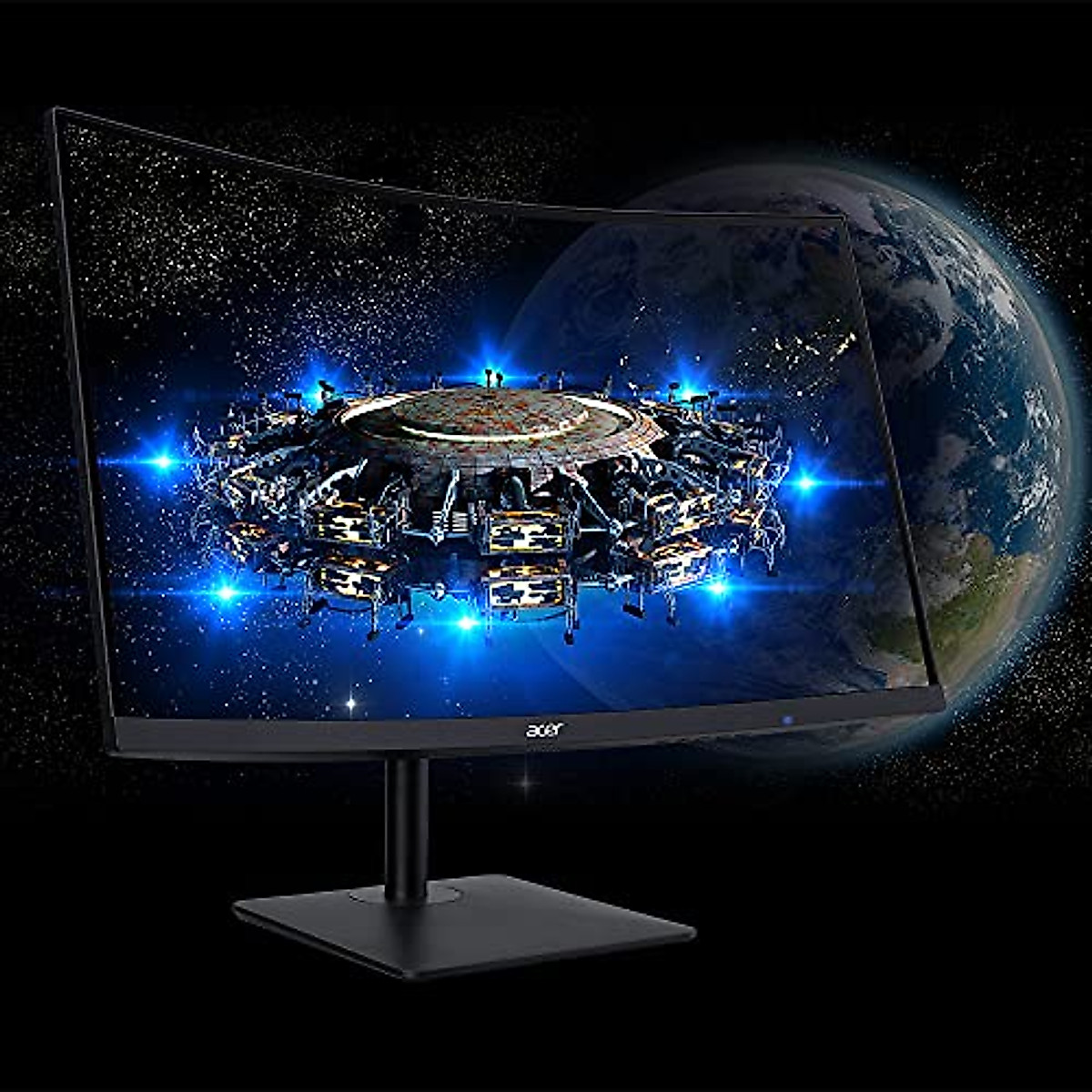 Acer Nitro XZ273U Pbmiiphx 27" 1000R Curved Zero-Frame WQHD (2560 x 1440) Gaming Monitor with AMD FreeSync Premium | Up to 170Hz | Up to 0.5ms | HDR 400 | 95% sRGB (Display Port 1.4 & 2 x HDMI Ports)
