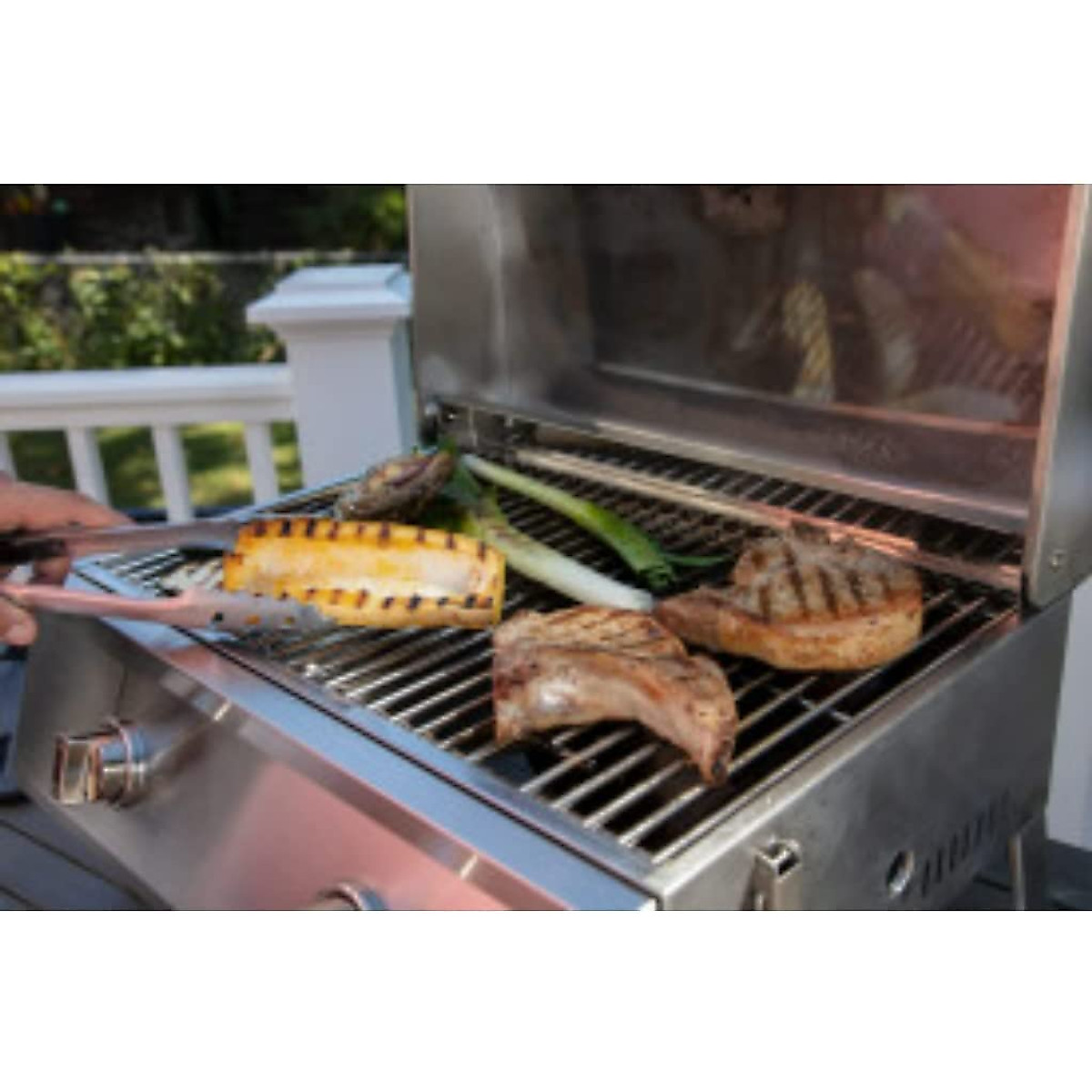 Cuisinart CGG-306 Chef's Style Portable Propane Tabletop 20,000, Professional Gas Grill, Two 10,000 BTU Burners, Stainless Steel
