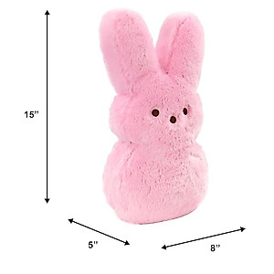 Animal Adventure | Shaggy Bunny Peeps | 15” Collectible Plush | Pink