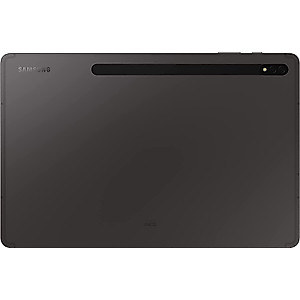 SAMSUNG Galaxy Tab S8+ 5G LTE VERIZON Android Tablet, 12.4” Large AMOLED Screen, 128GB Storage, Wi-Fi 6E, Ultra Wide Camera, S Pen Included, Long Lasting Battery, Graphite -SM-X808UZAAVZW (Renewed)