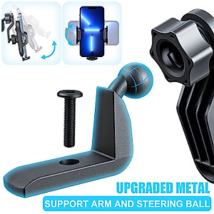 DIAMOOKY Ball Mount Extension Arm, Phone Holder Rod Holder Extension, 360° Rotation Extension Pole Adapter for 17mm/0.67" Ball Joints, Adapters, and Mounts, Plastic Material (2pcs)