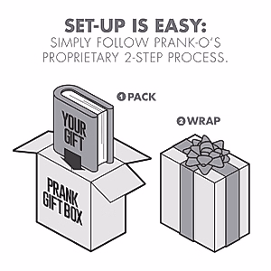 Prank-O, Pet Talk Prank Gift Box, Wrap Your Real Present in a Funny Authentic Prank-O Gag Present Box, Novelty Gifting Box for Pranksters, Perect Birthday Gag Gift Box