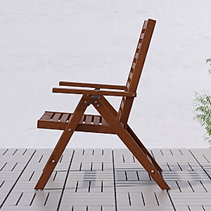 Ikea Applaro Reclining Chair Outdoor Brown Foldable 702.085.39