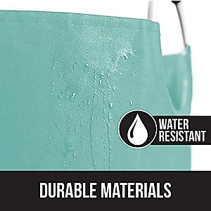 Gorilla Grip Laundry Basket and 3 Piece Packing Cubes, Laundry Basket Size 82L, Easy Carry Handles, Space Saving Travel for Carry On in Multiple Sizes, Mesh Zipper, Both in Turquoise, 2 Item Bundle