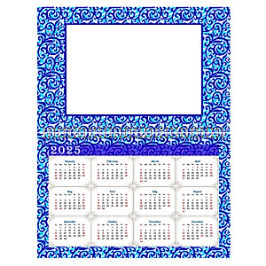 2024 Photo Frame Wall Spiral-bound Calendar (Add Your Own Photos) - 12 Months Desktop/Wall Calendar/Planner - (Edition #07)