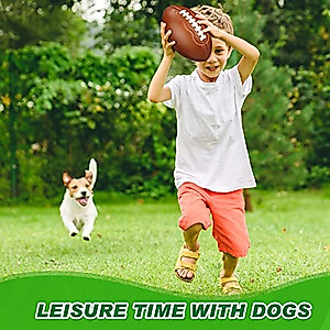 Jerify 6 Pieces Foam Football Kids Small Football Bulk Rugby Ball Toy Soft Football Easy Grip Youth Size for Footballs Party Training Toddler Pool Yard Outdoor Sport, 6.7 Inches, Brown