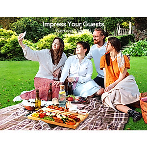 Charcuterie Boards, Thereye Cheese Board with Knife Set, Bamboo Charcuterie Board Set, Gifts for Women, Wedding Gifts, House Warming Gifts, Bridal Shower Gift