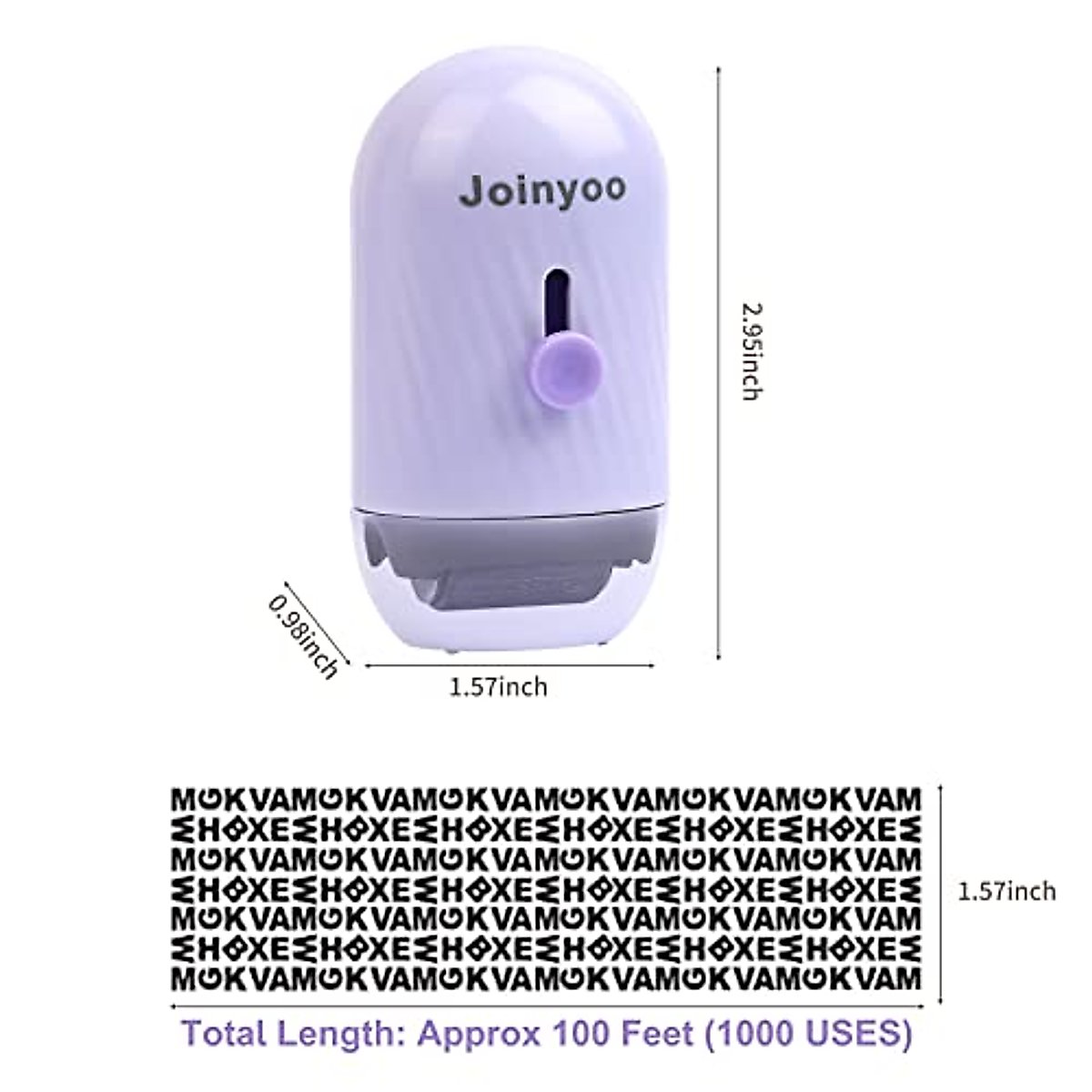 Joinyoo Updated Identity Protection Roller Stamp with 3 Refill Ink for Guard Privacy Information Blockout