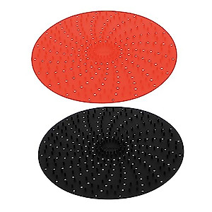 HEMOTON 6 Pcs Air Fryer Pad Air Fryer Baking Pads Air Fryer Parchment Paper Air Fryer Grill Mat Silicone Bakeware Toaster Oven Tray Silicone Air Fryer Air Fryer Sheets Liners Baking Liners