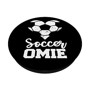 Soccer Omie Funny Soccer Heart Grandma Omie PopSockets Swappable PopGrip