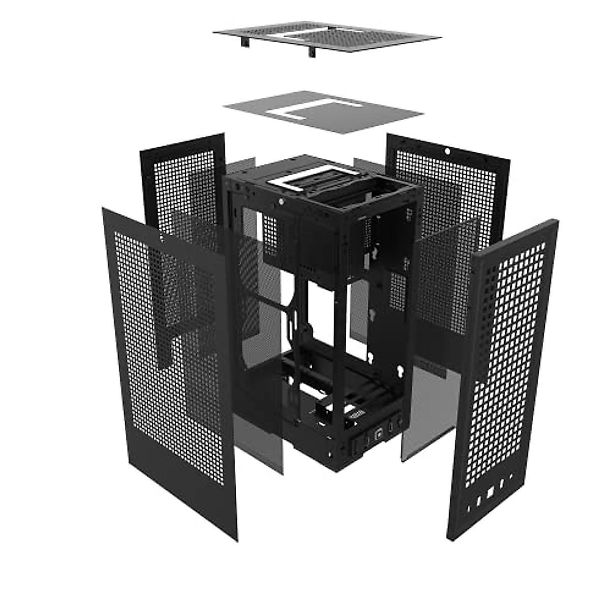 HYTE Revolt 3 Small Form Factor Premium ITX Computer Gaming Case with 700W Gold SFX Power Supply, Black