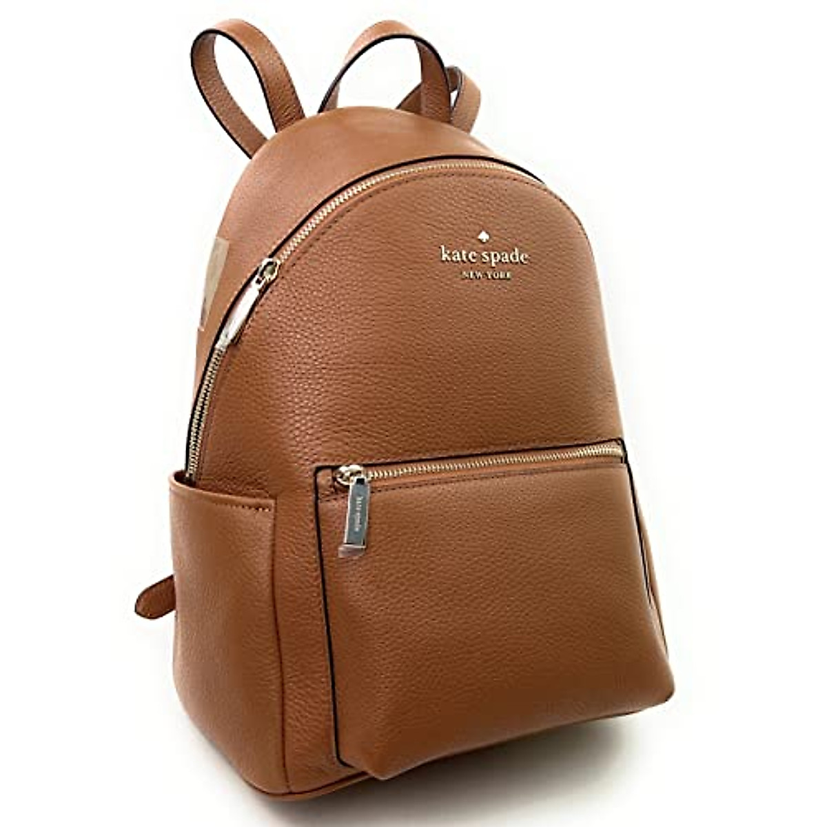 Kate Spade New York Liela Pebbled Leather Medium Dome Backpack (Warm Gingerbread)