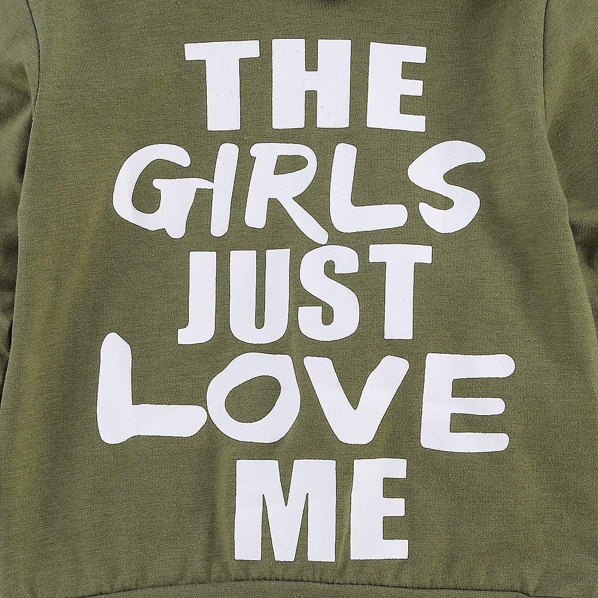 fhutpw Toddler Baby Boy Outfits Hoodie Sweatshirts & Jeans Clothes Set Fall Winter 6 9 12 18 24 Months (A-Green, 18-24 Months)