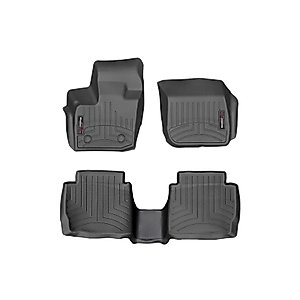 WeatherTech Custom Fit FloorLiners for Fusion, MKZ - 1st & 2nd Row (449611-444832), Black