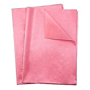 MR FIVE 50 Sheets Metallic Pink Tissue Paper Bulk,20" x 14",Pink Tissue Paper for Gift Bags,Pink Gift Wrapping Tissue Paper for Birthday,Baby Shower,Valentine's Day,Wedding,Mother's Day