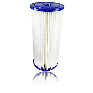 Aquaboon 5 Micron 10"x4.5" Pleated Sediment Water Filter Replacement Cartridge | Whole House Sediment Filtration | Compatible with FXHSC, ECP5, FM-10-5, CP5S, 255490-43, HDC3001, 4-Pack