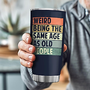 FROOBLEQUIRK 40 Years Old 20 Oz Tumbler – 40th Birthday Gift for Men, Women, Mom, Dad, Wife, Husband, Brother, Uncle, Funny 40-Year-Old Gift & Birthday Decoration