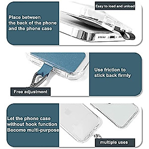 XDMEI Phone Lanyard, Universal Cell Phone Nylon Patch Crossbody Phone Lanyards Mobile Phone Adjustable Shoulder Neck Strap Lanyards (Dark Blue), One Size