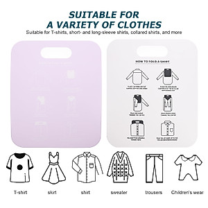 Cabilock 6 Pcs Clothes Board Clothes Folding Board Pants Folding Board for Shirt Pants Folding Board Plastic Folder Board Shirt Form Template Household Pp Travel Lining Clothing